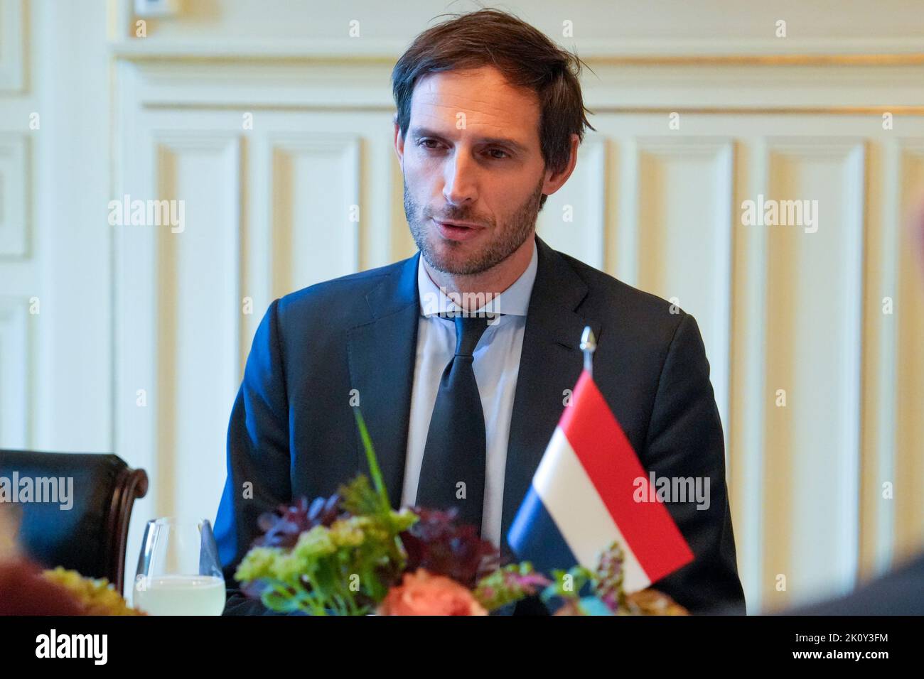 Oslo 20220914.Dutch Foreign Minister Wopke Hoekstra during a meeting ...