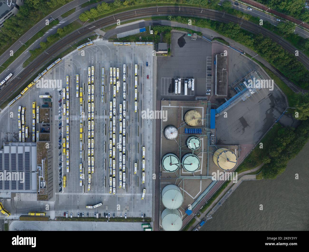 Utrecht, 20th of July 2022, The Netherlands. Electric bus U bus. Top ...