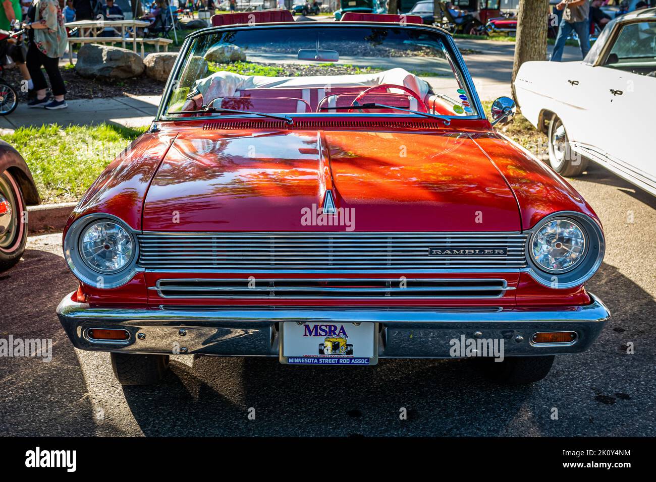 Falcon Heights, MN - June 18, 2022: High perspective front view of a ...