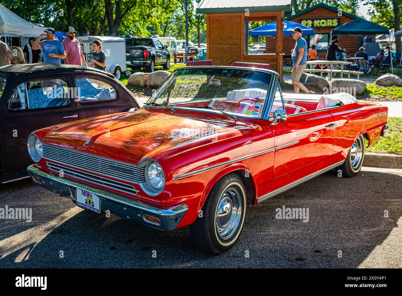 Falcon Heights, MN - June 18, 2022: High perspective front corner view ...