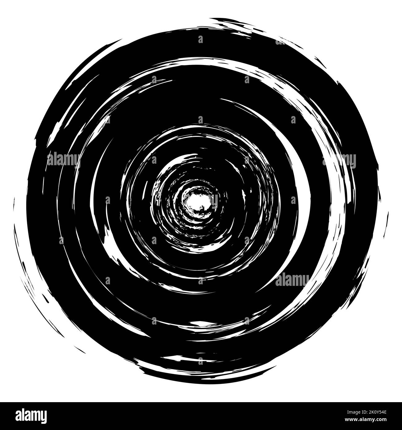 Black Spiral Grunge Pattern Isolated on White Background Stock Vector ...