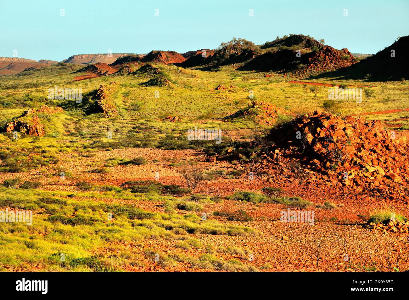 Australian Outback Landscape, Pilbara, Northwest Australia Stock Photo ...