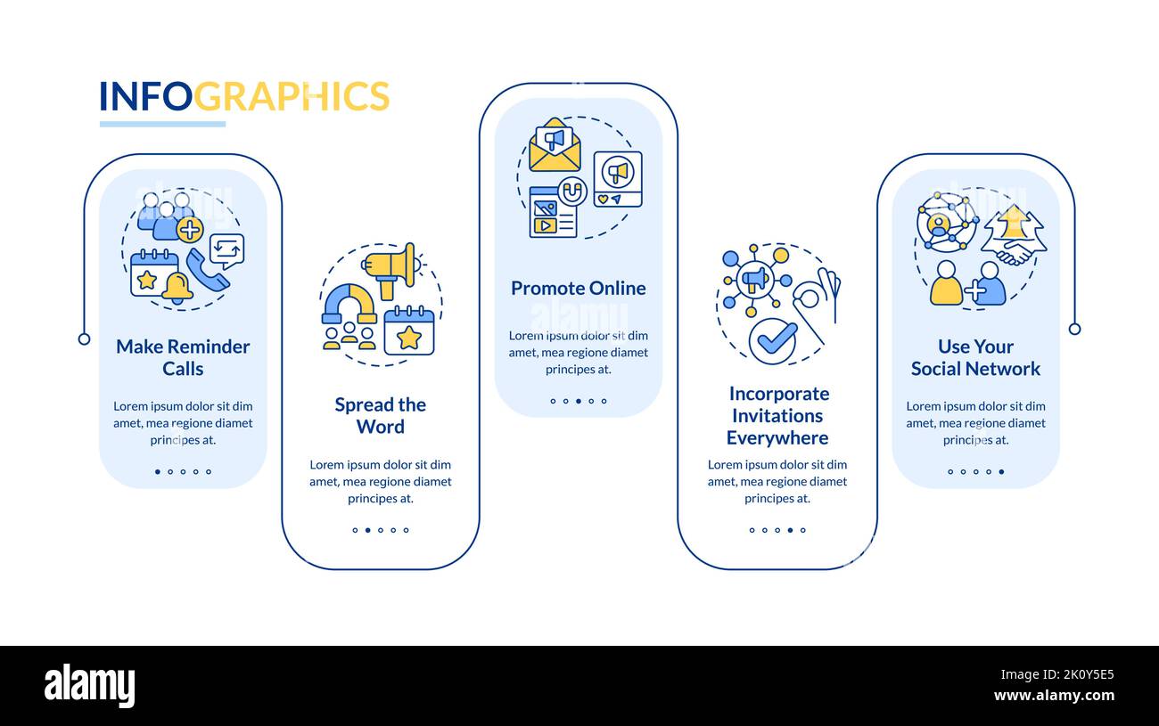 Engaging guests on business meeting rectangle infographic template ...