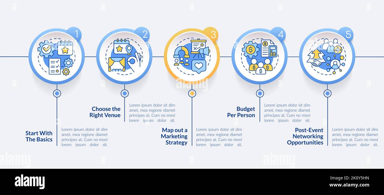 Planning small event circle infographic template Stock Vector Image ...
