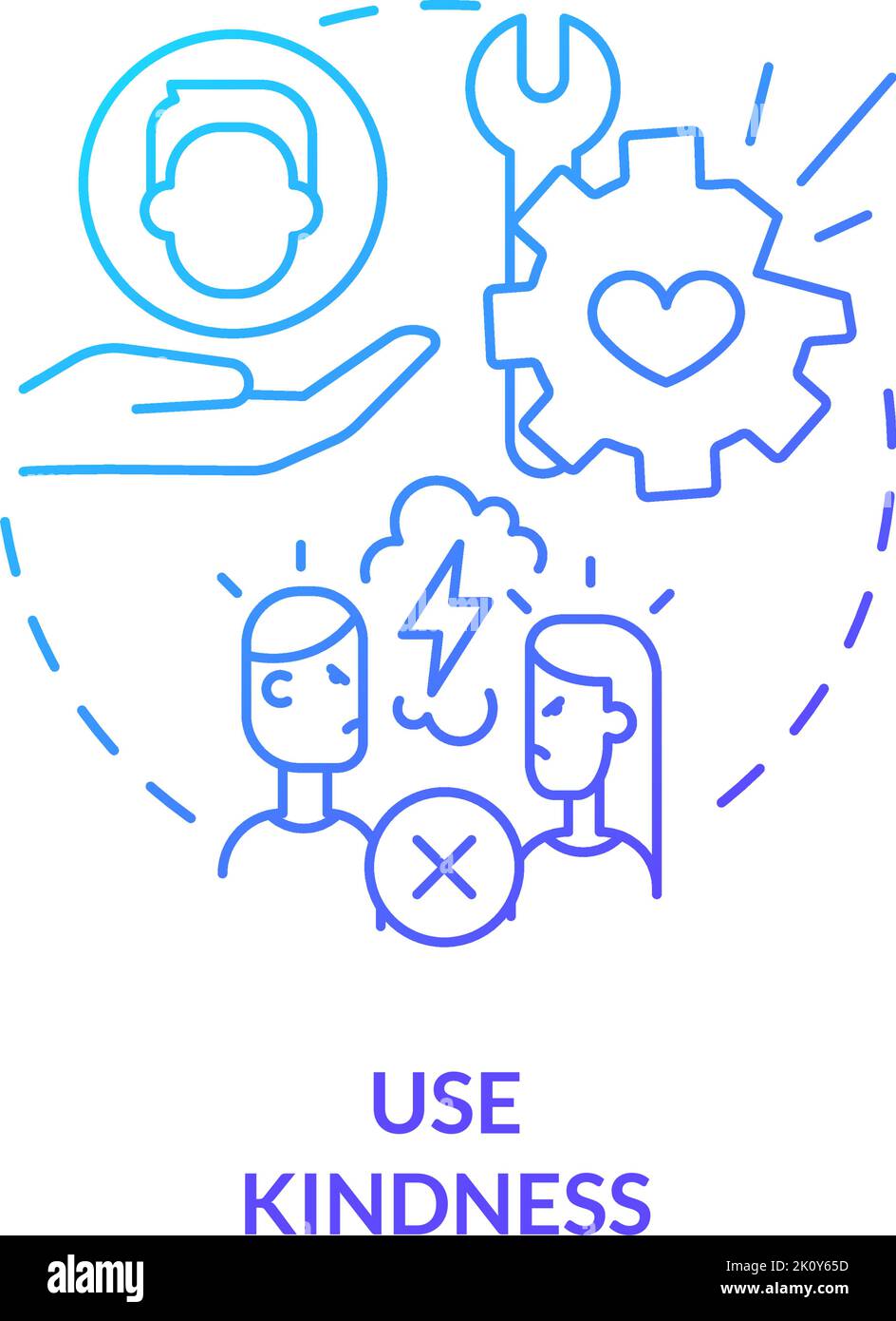 Kindness icon Cut Out Stock Images & Pictures - Alamy