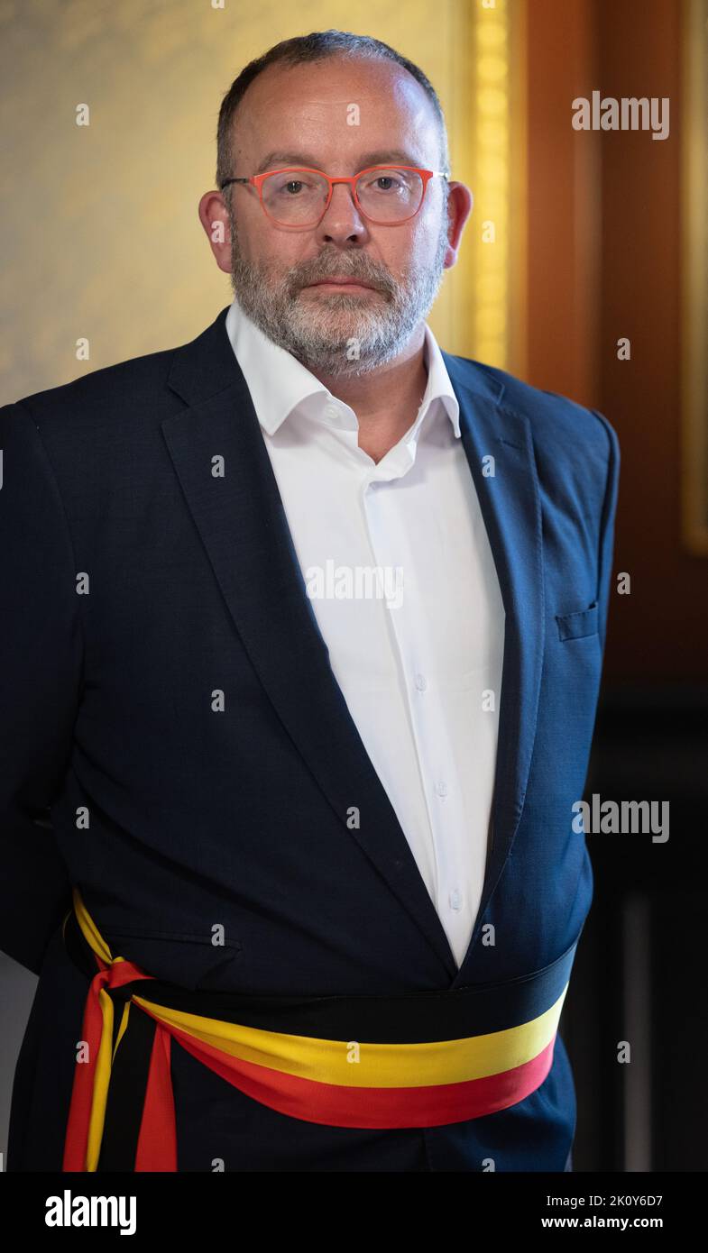 New Saint-Gilles - Sint-Gillis Mayor Jean Spinette poses for the ...