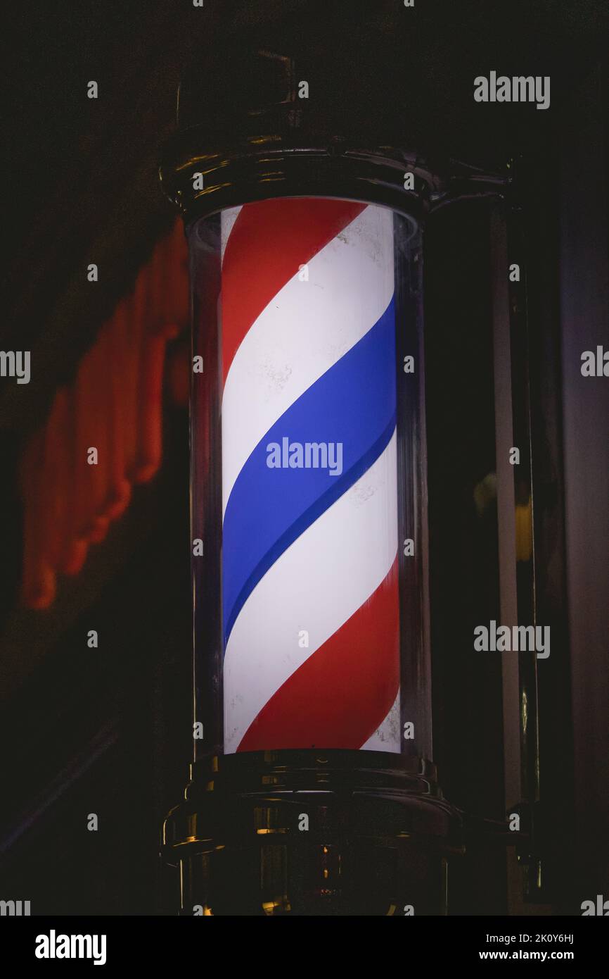 Vintage barber pole hi-res stock photography and images - Alamy
