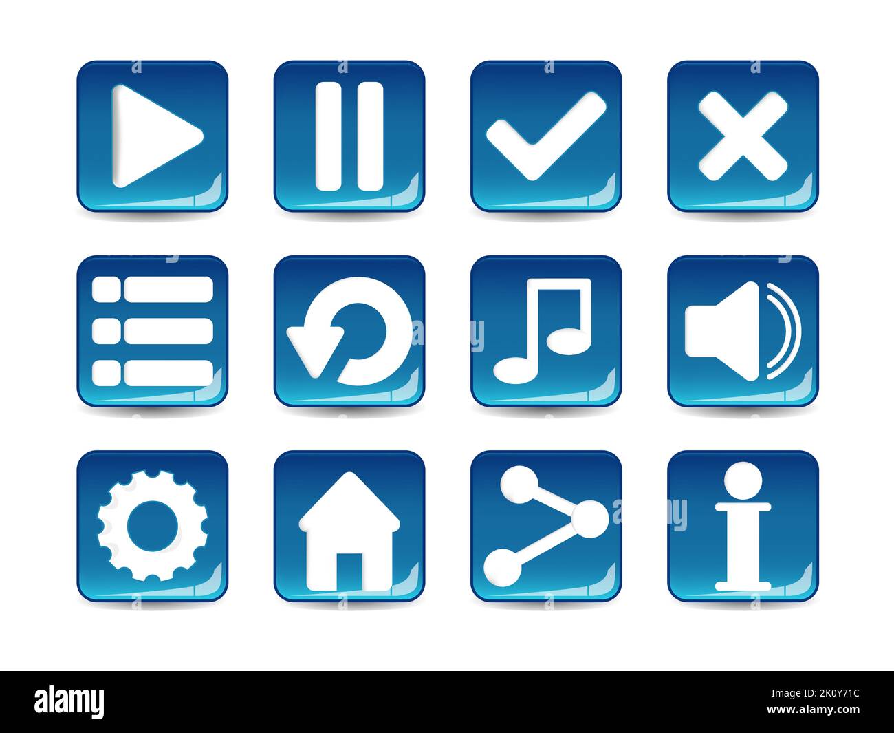 Form designed game user interface GUI for video games, computers ...