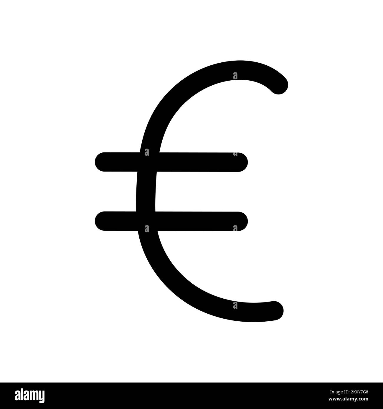 Vector hand drawn doodle sketch euro sign Stock Vector Image & Art - Alamy