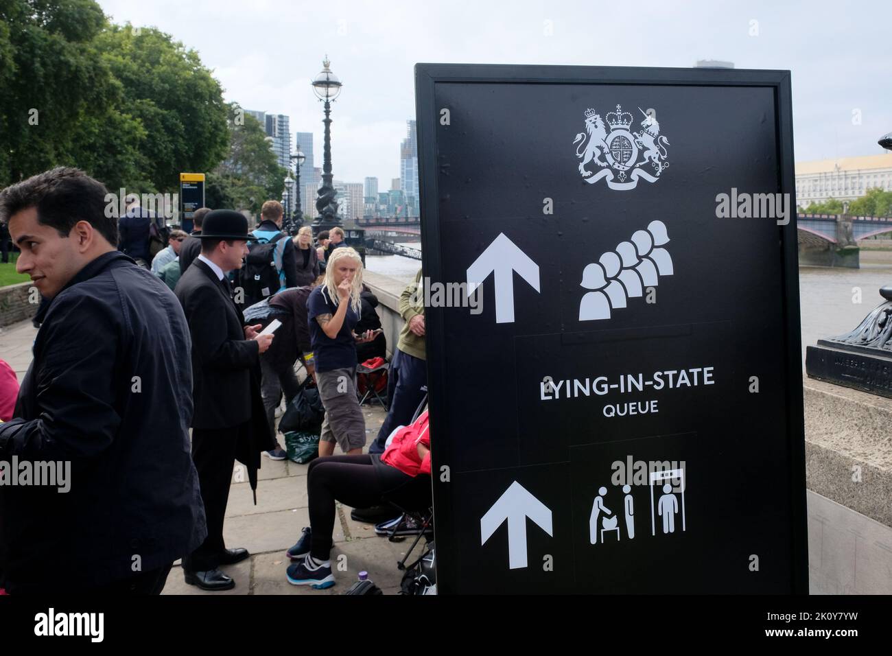 Westminster, London, UK. 14th Sept 2022. Mourning the death of Queen ...