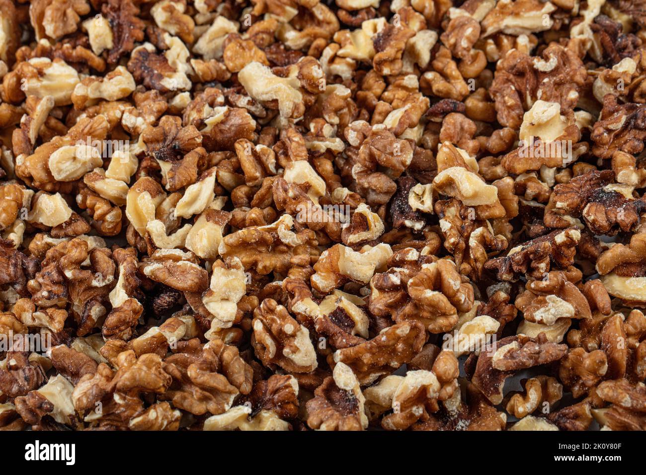 Walnuts background. Kernels walnuts. Top view. Vegetarian or healthy ...