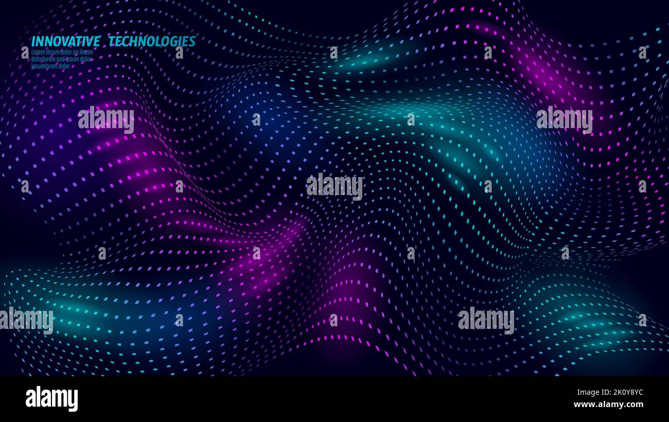 3D nanotechnololy dots texture cyberspace. Nano fiber chemical modern ...