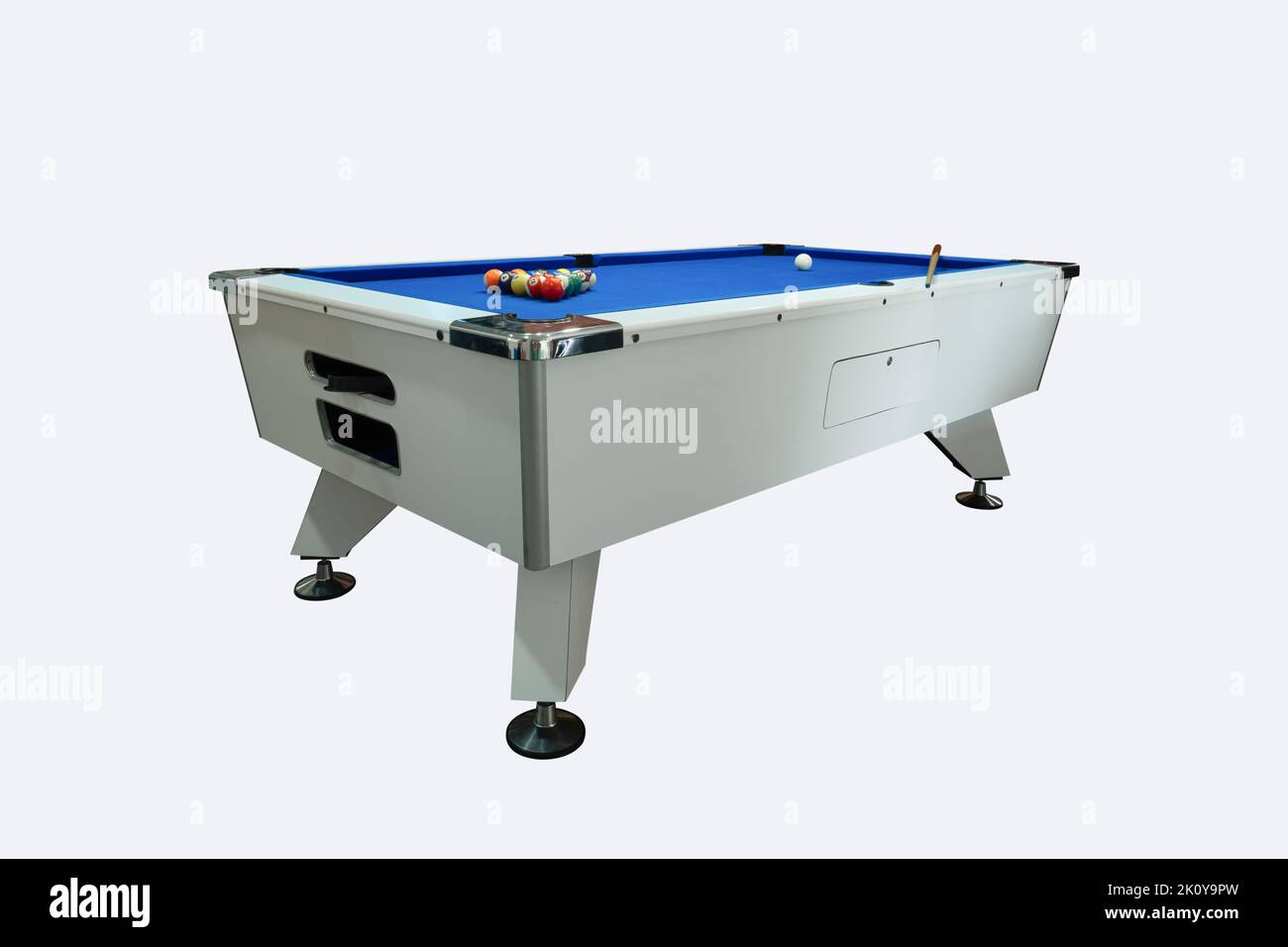 pool table isolated on white background clipping path include. snooker ...