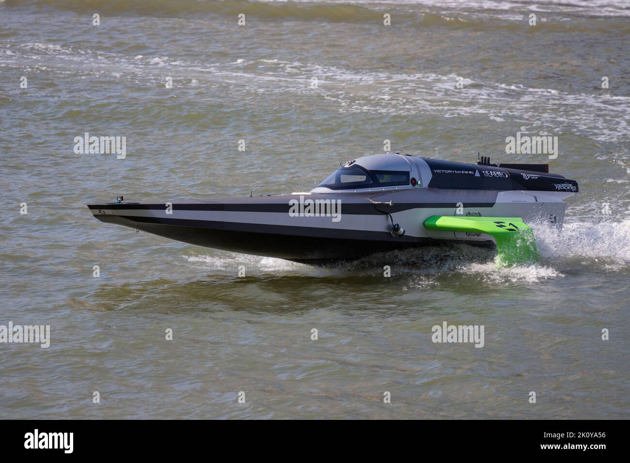 The Racebird, electric speedboat E 1 series at the Wereld Havendagen in ...