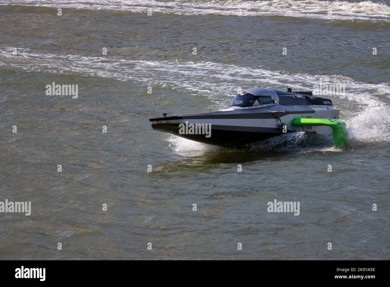 The Racebird, electric speedboat E 1 series at the Wereld Havendagen in ...