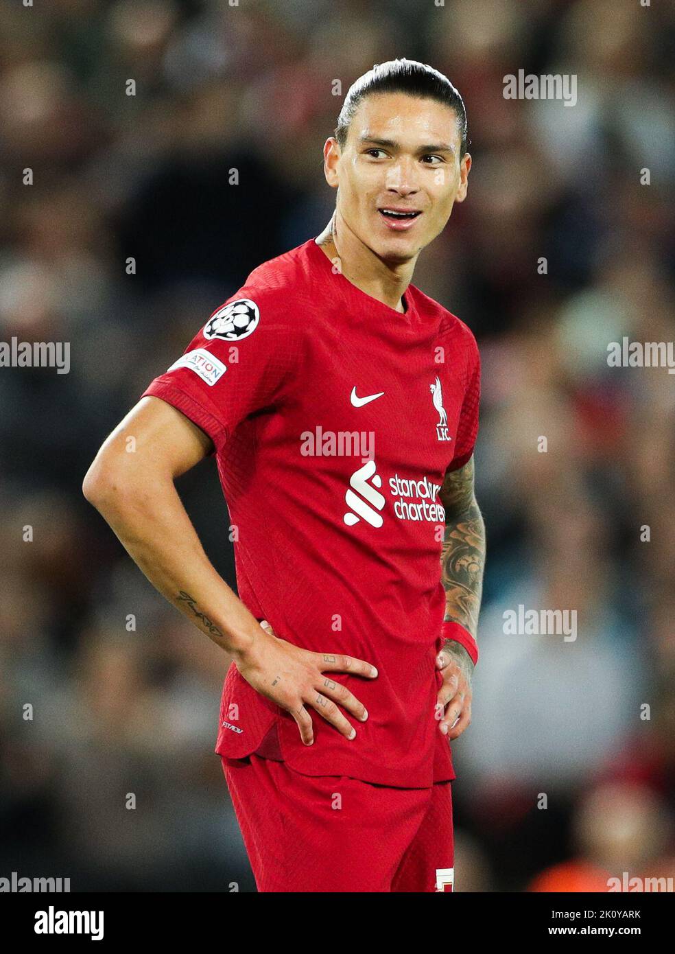 Liverpool, UK. 13th Sep, 2022. Darwin Nunez of Liverpool during the ...