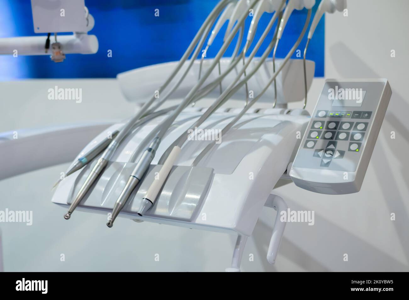 Different instruments and dentistry tools instruments in dental office ...
