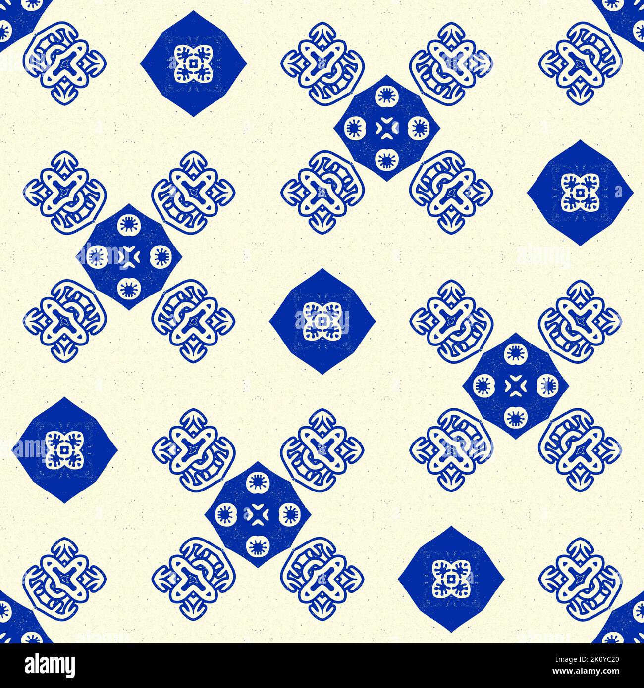 Blue and white ceramic pattern hi-res stock photography and images - Alamy