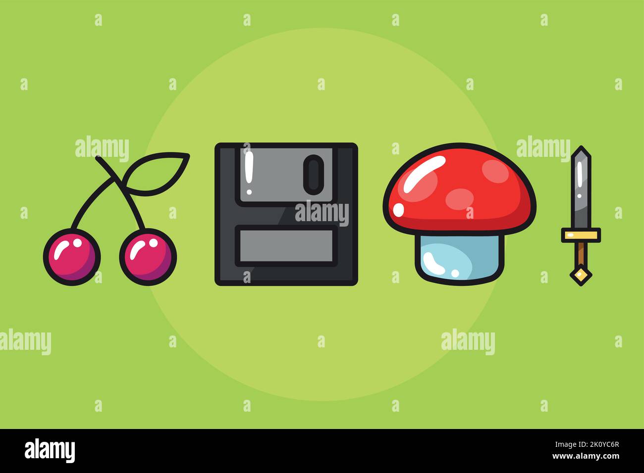 set of cartoon retro Stock Vector Image & Art - Alamy