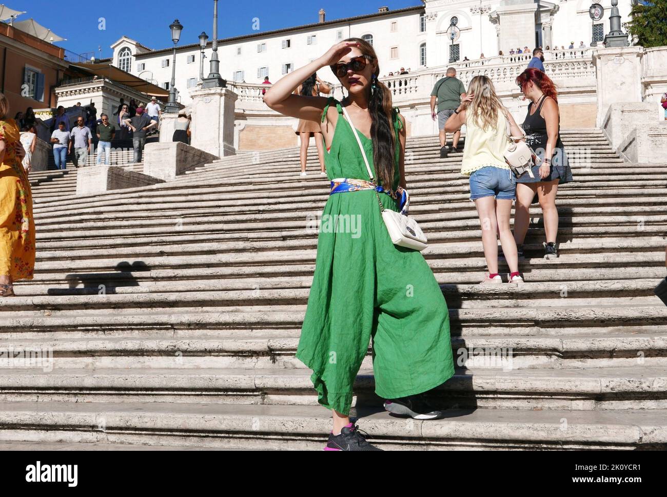 Tourists seen on Spanish Steps in Rome, Italy, on September 13 2022 ...