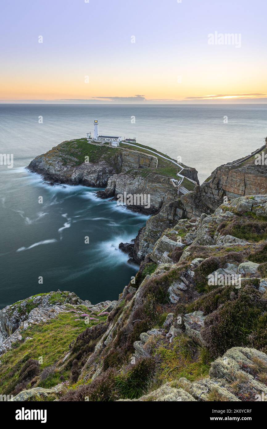 South Stack Lighthouse (Ynys Lawd) is located near Holyhead and ...