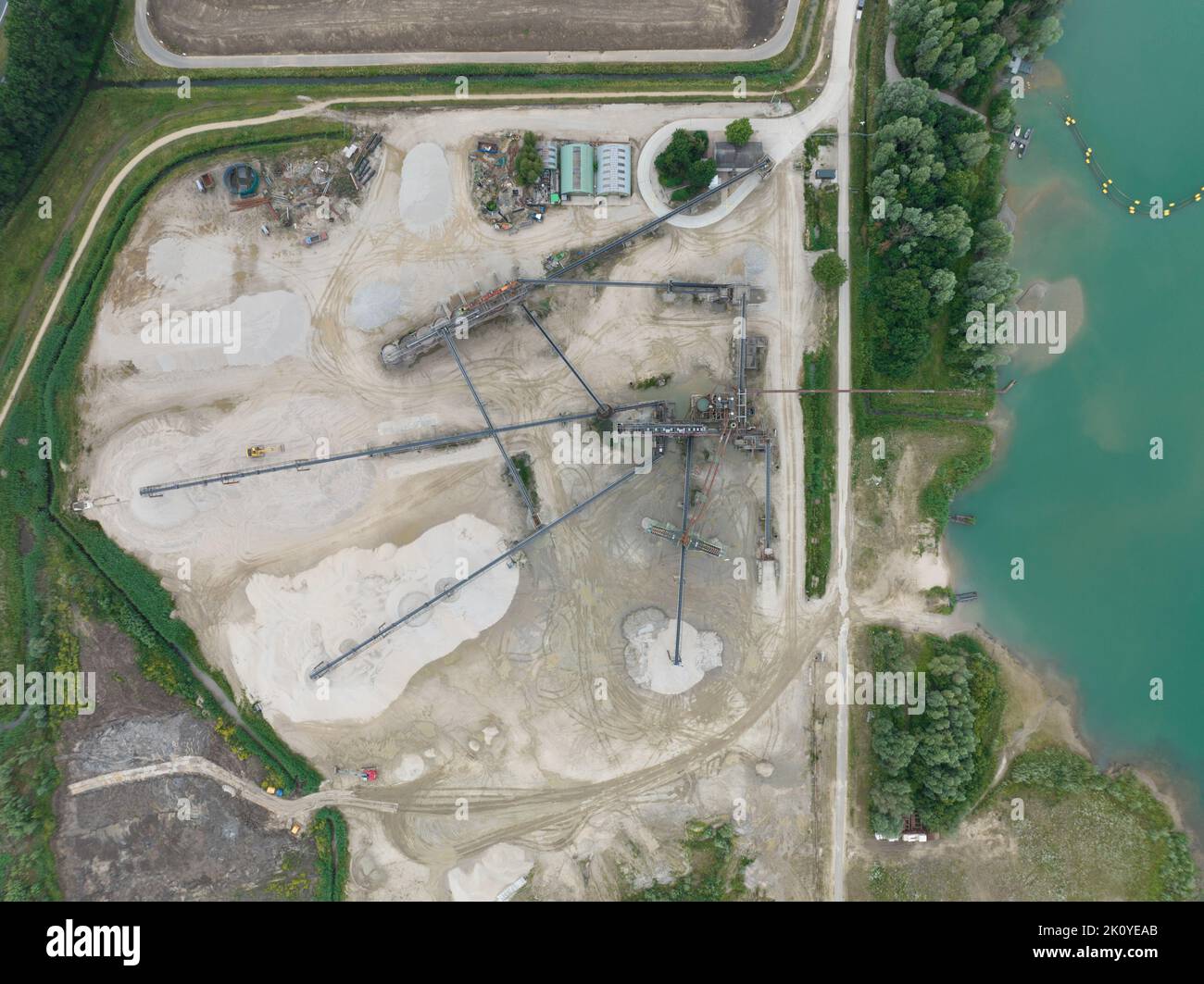 Concrete cenment mortar mix installation facility complex building ...