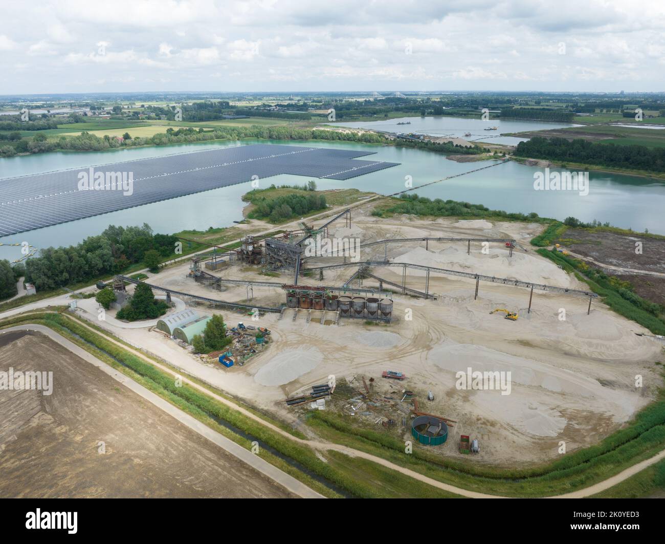 Concrete cenment mortar mix installation facility complex building ...