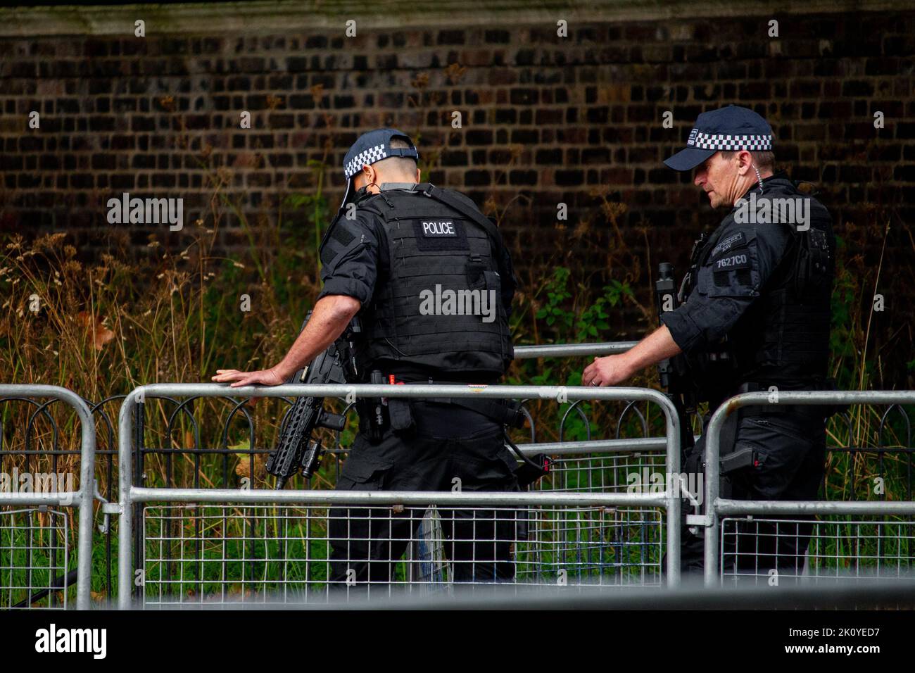 Armed police officers guard the Proclamation of King Charles III at St ...