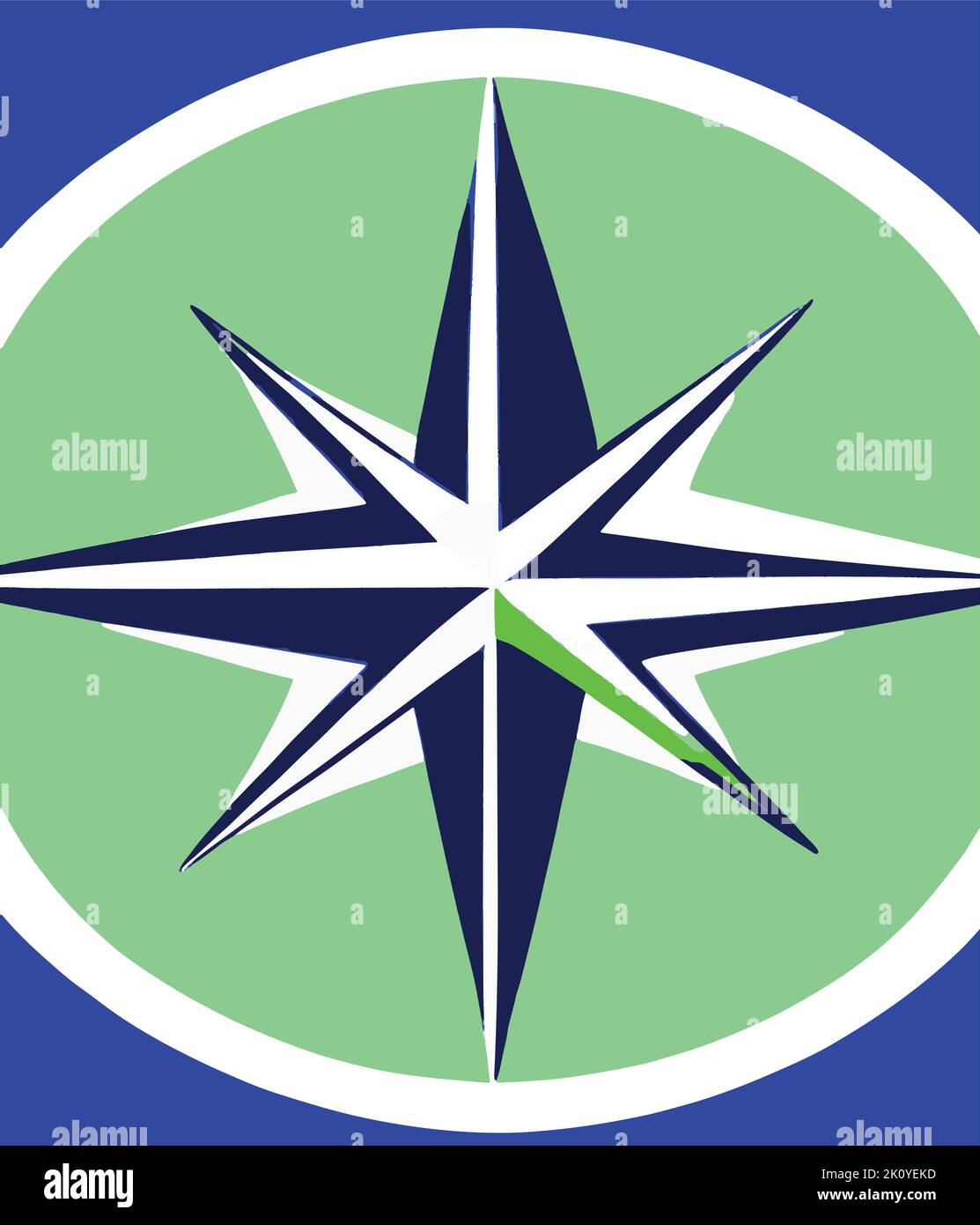 Green digital compass Stock Vector Images - Alamy