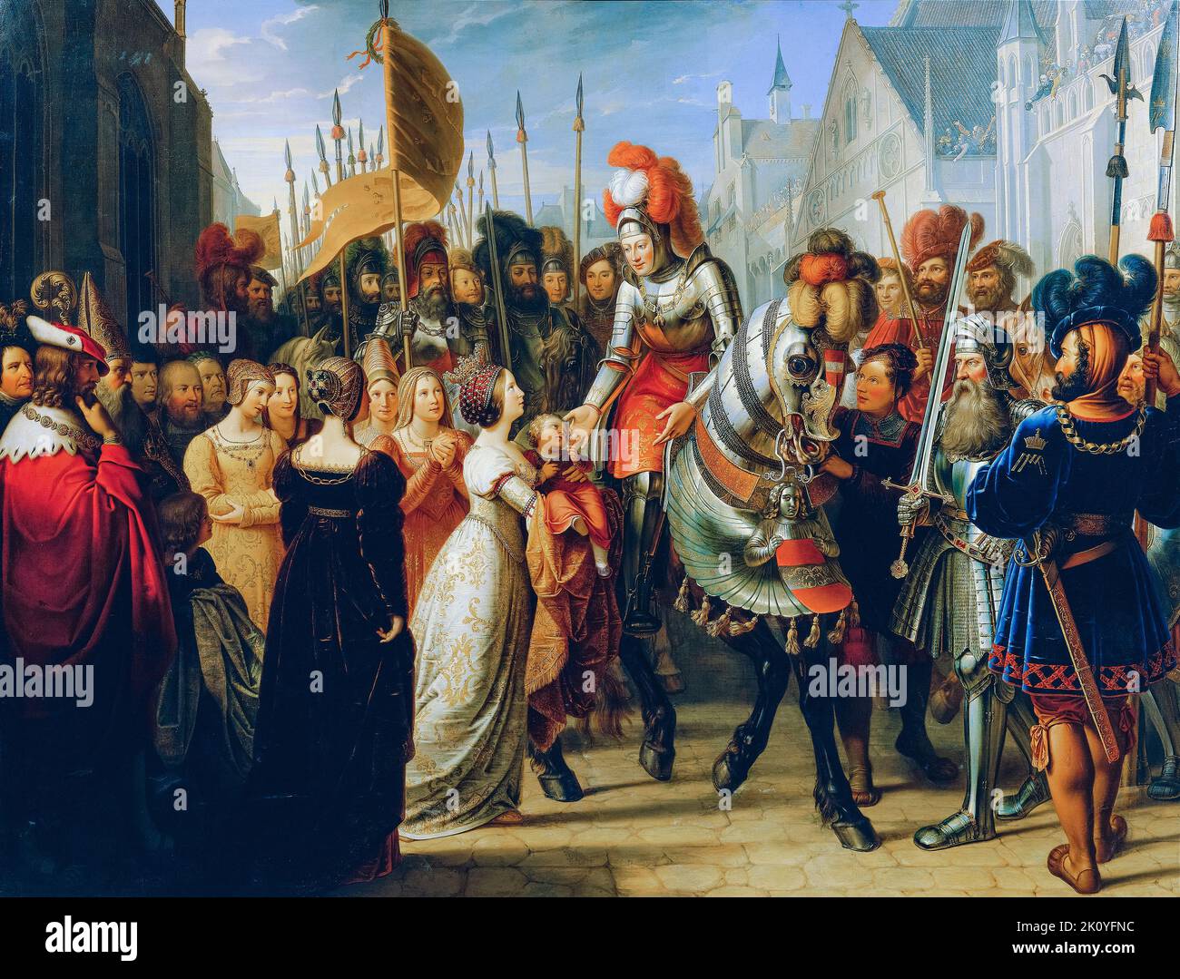 Emperor Maximilian I (1459-1519), Holy Roman Emperor (1508-1519) enters ...