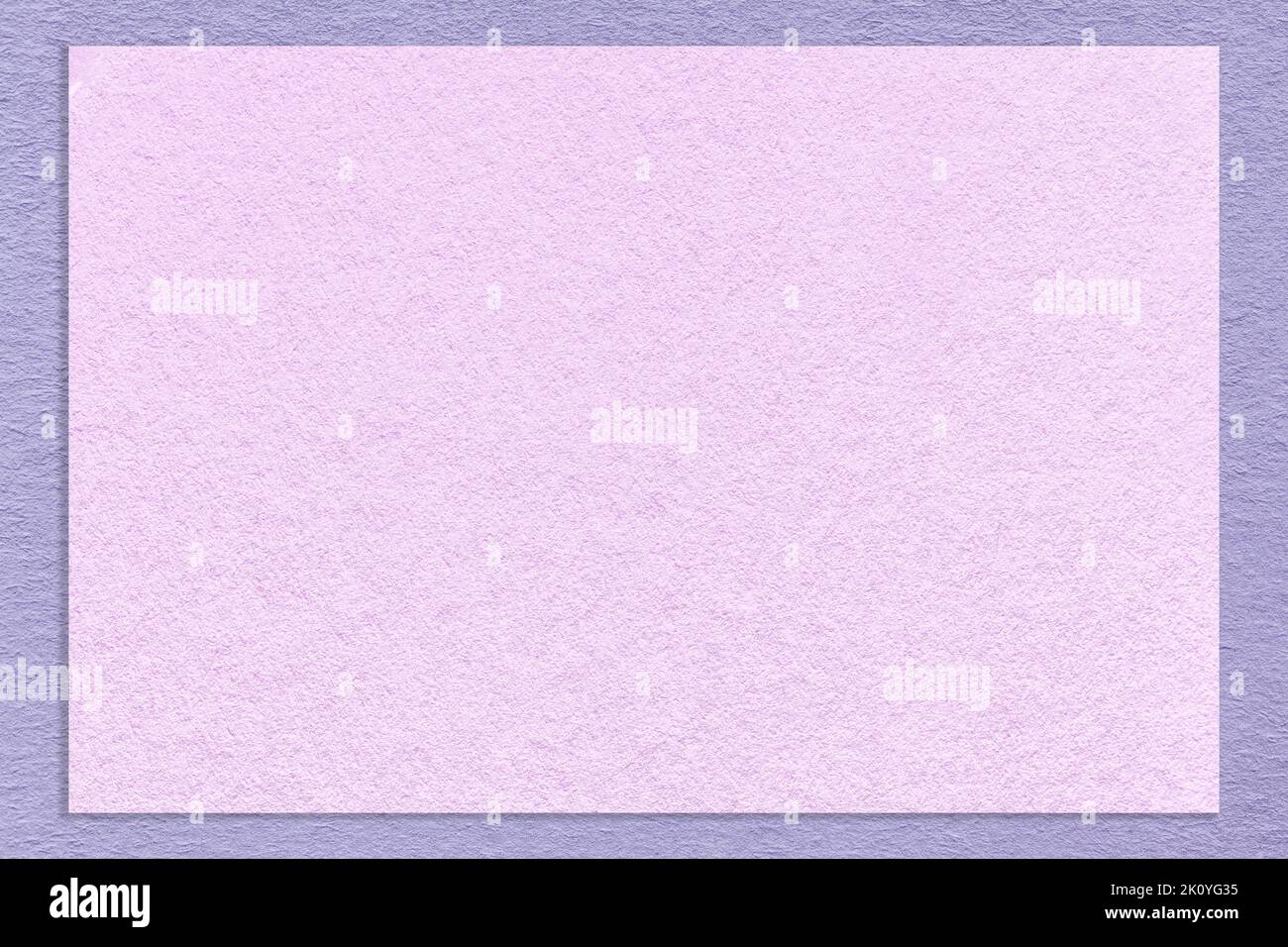 Texture of craft lilac paper background with light purple border, macro ...
