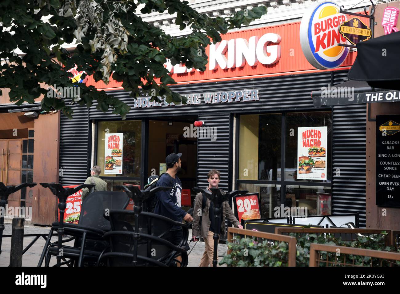 Copenhagen /Denmark/14 September 2022/ Burger king fast food ...