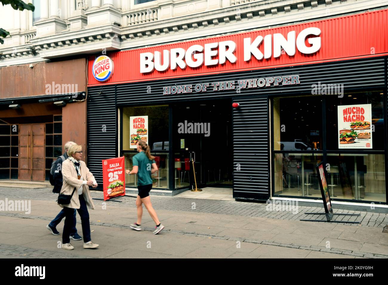 Copenhagen /Denmark/14 September 2022/ Burger king fast food ...