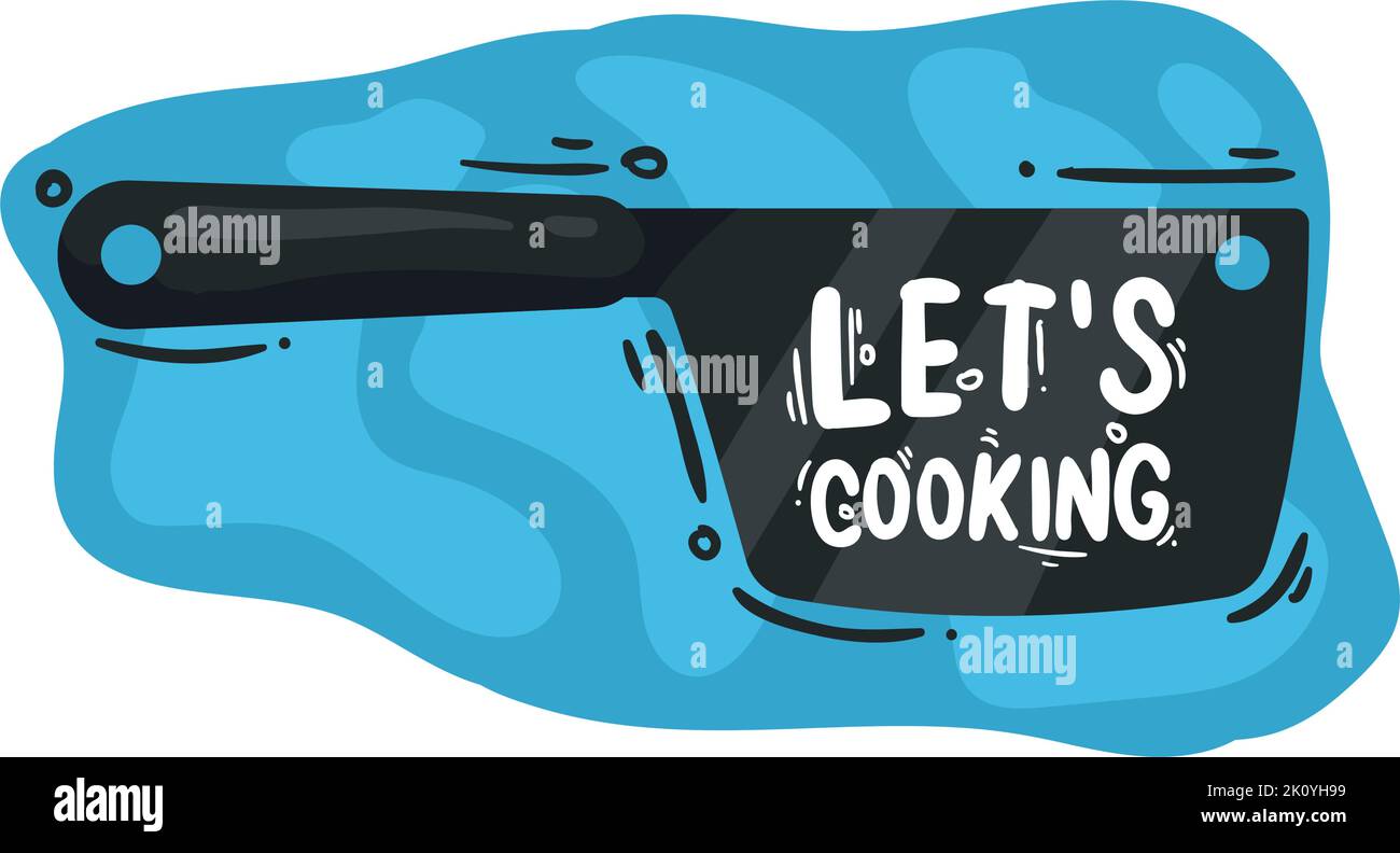 lets cooking, inscription Stock Vector Image & Art - Alamy