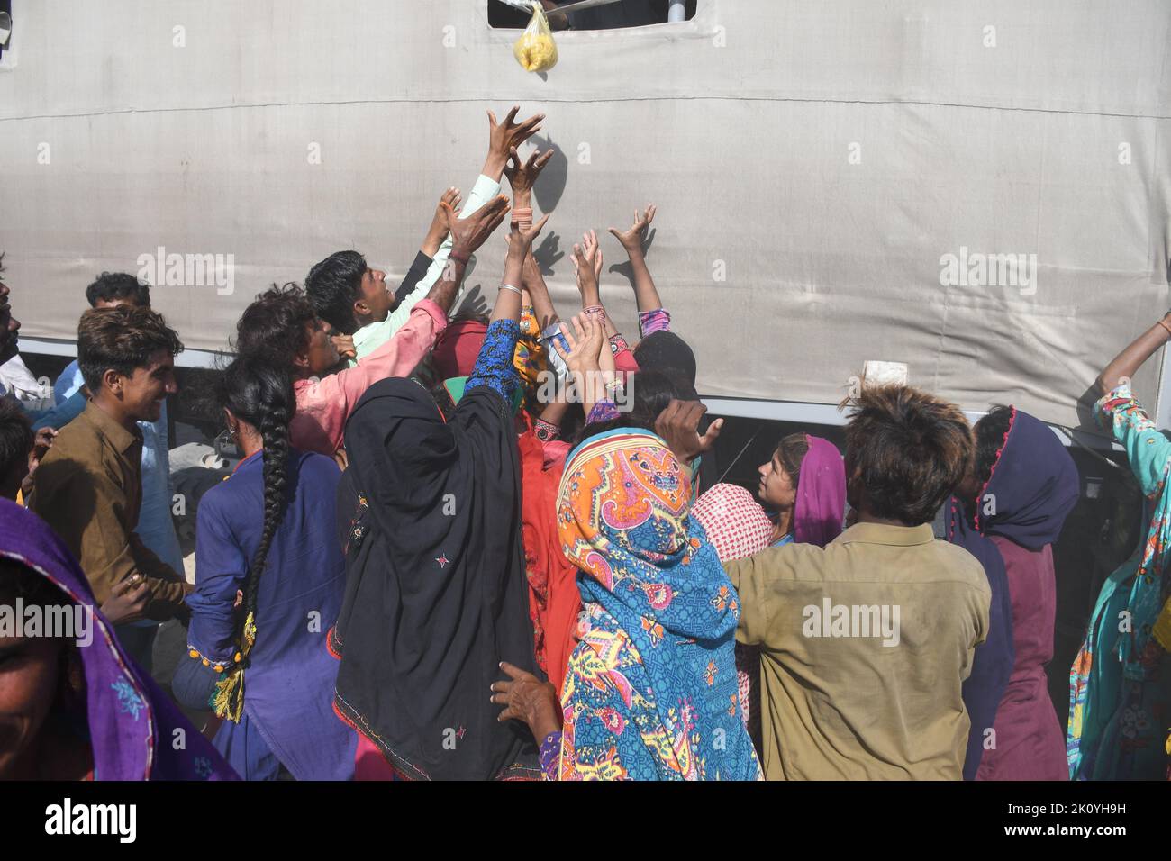 People Affected By Floods Receive Aid In Sehwan Sindh Province