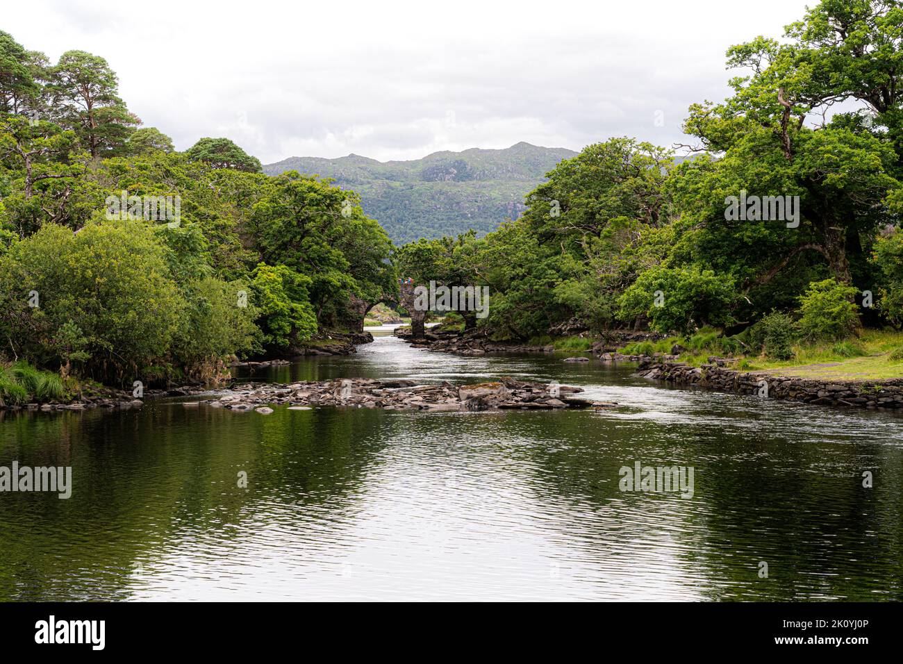 Meeting of the Waters, Killarney.. This is the point where all of ...