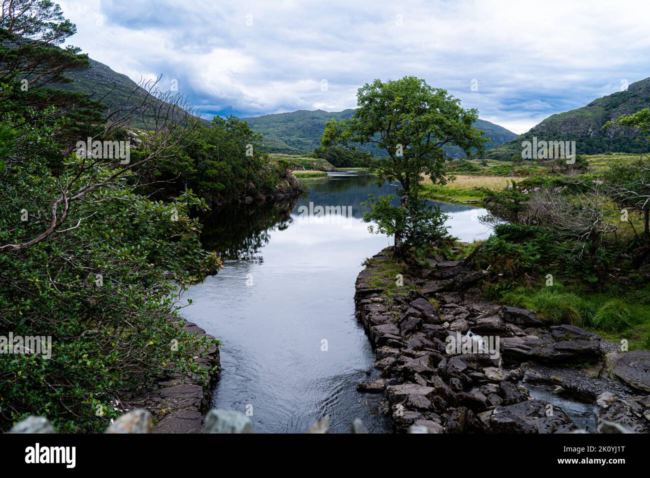 Meeting of the Waters, Killarney.. This is the point where all of ...