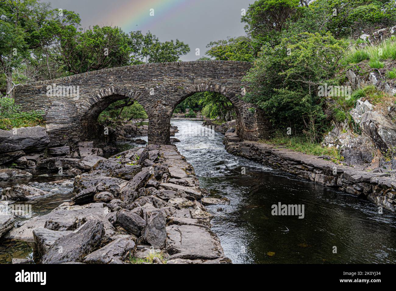 Meeting of the Waters, Killarney.. This is the point where all of ...