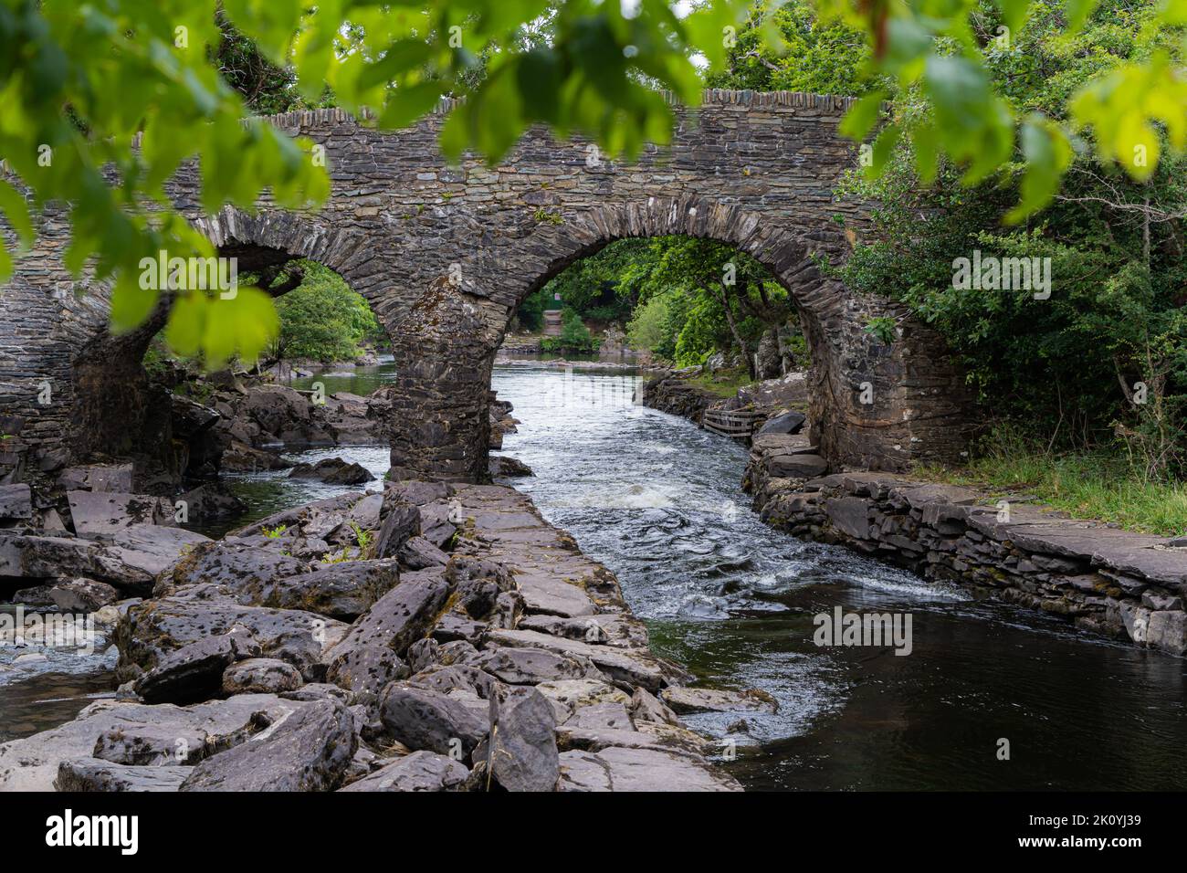 Meeting of the Waters, Killarney.. This is the point where all of ...
