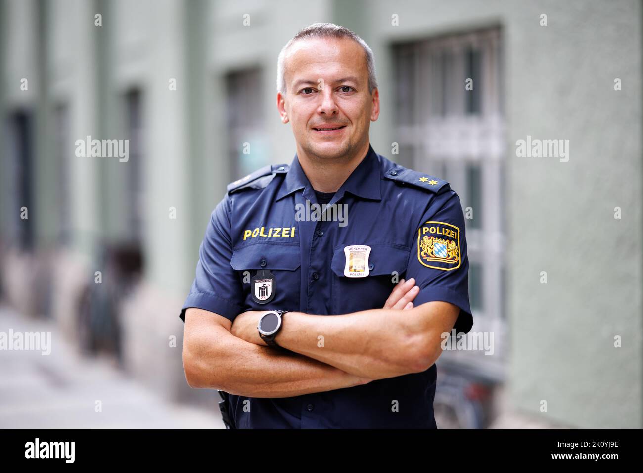 Munich, Germany. 14th Sep, 2022. Christian Schäfer, senior police ...