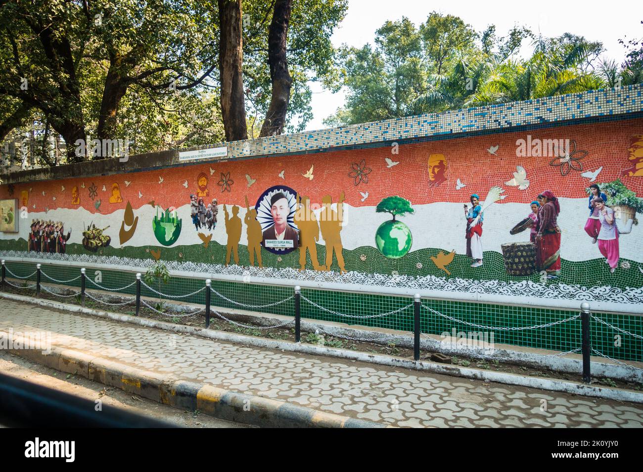 February 13th 2022, Dehradun City Uttarakhand India. A war memorial ...