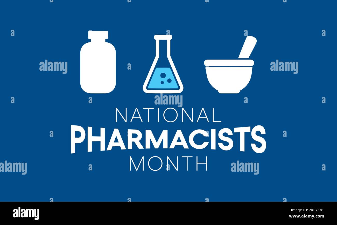 National Pharmacists month is observed every year in October Stock ...