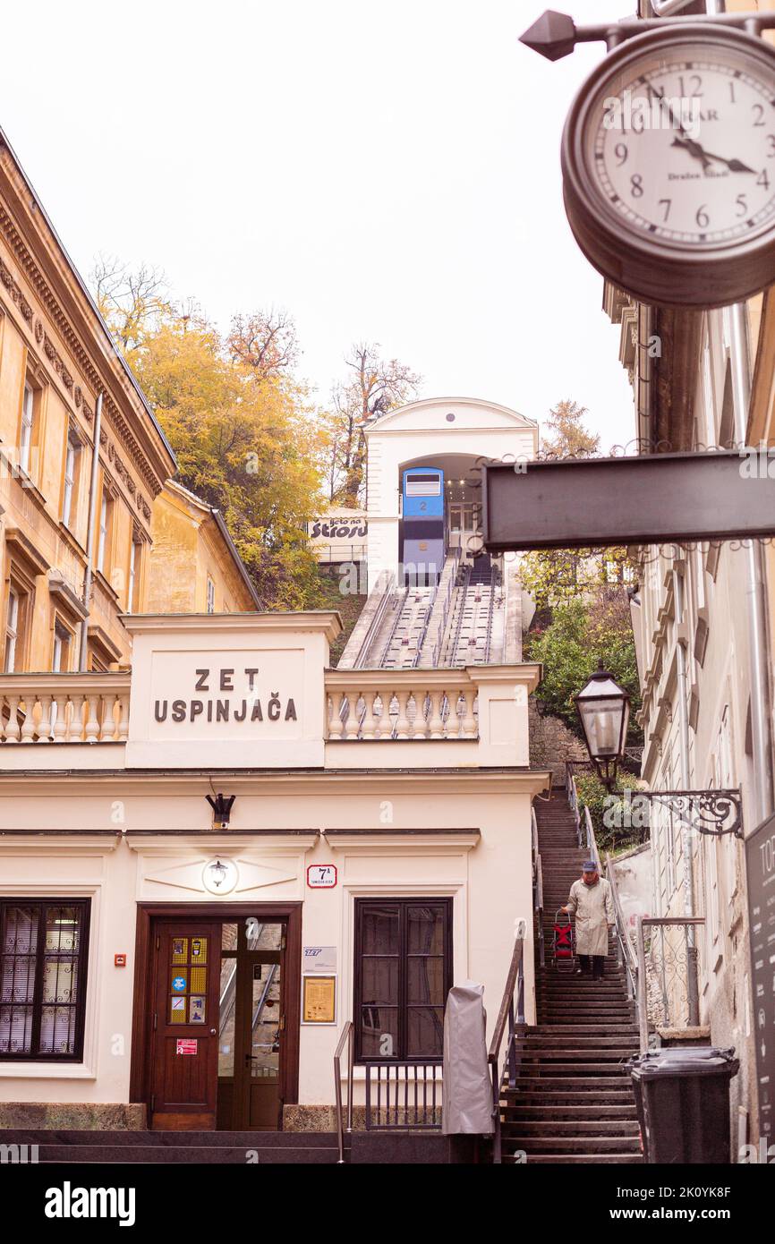 Zagreb historic upper town autumn view, croatia Stock Photo - Alamy