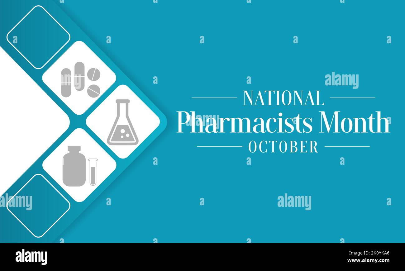 National Pharmacists month is observed every year in October Stock ...