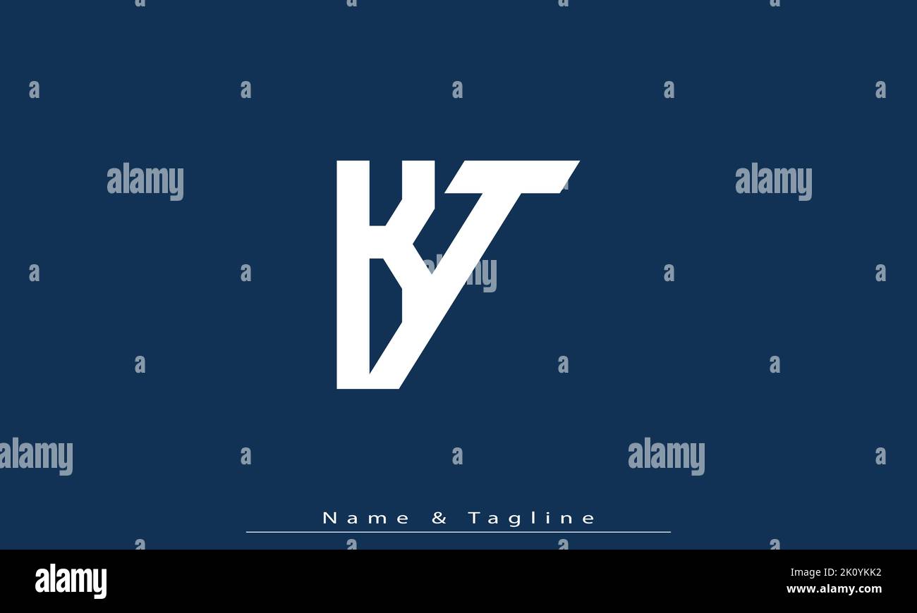 Alphabet letters Initials Monogram logo KT , TK Stock Vector Image ...