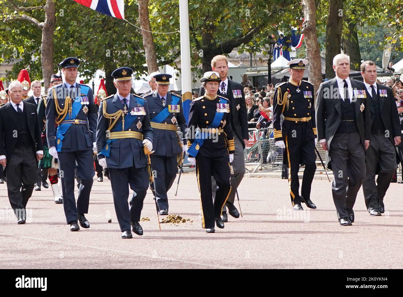 Members of the Royal Family, (left to right) Earl of Snowden, the ...