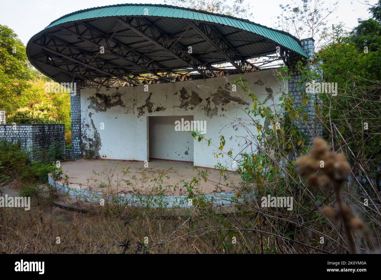 April 13th 2022. Uttarakhand India. Empty remains of a dormant outdoor ...
