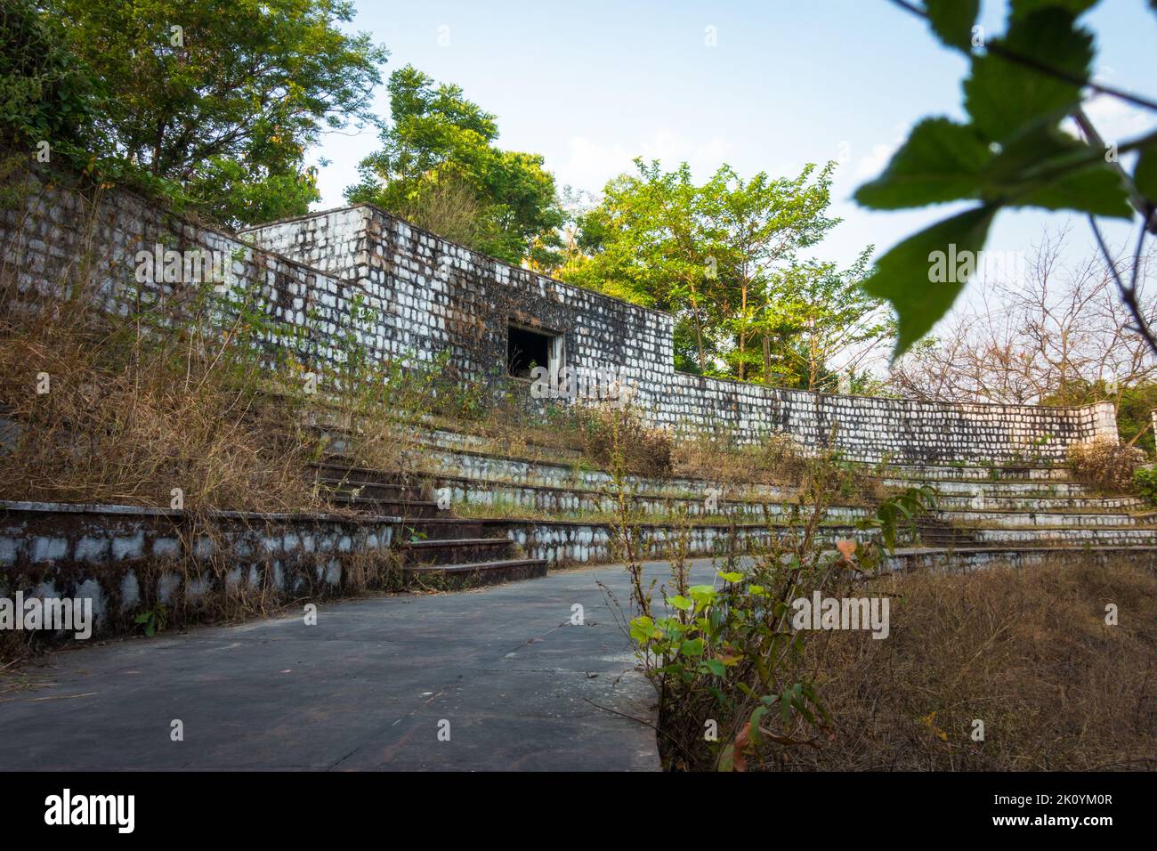 April 13th 2022. Uttarakhand India. Empty remains of a dormant outdoor ...