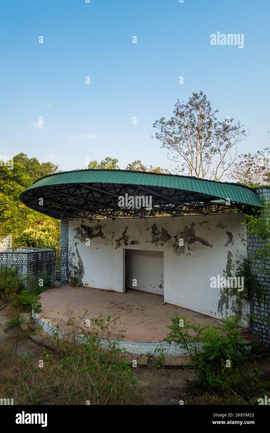 April 13th 2022. Uttarakhand India. Empty remains of a dormant outdoor ...