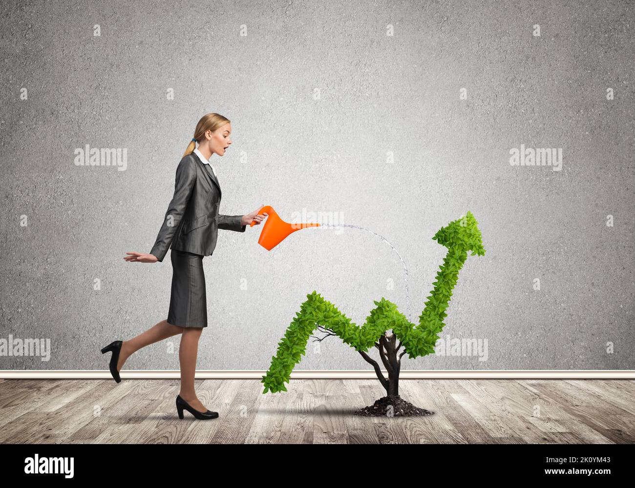 Make your money grow Stock Photo - Alamy